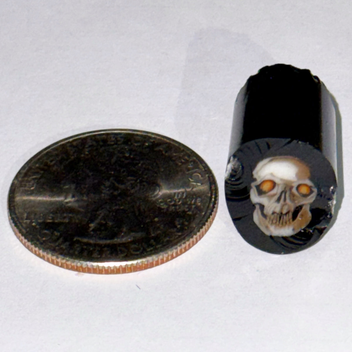 Stephen Boehme Skull Cane #3 (Black Background) – Mille Mafia